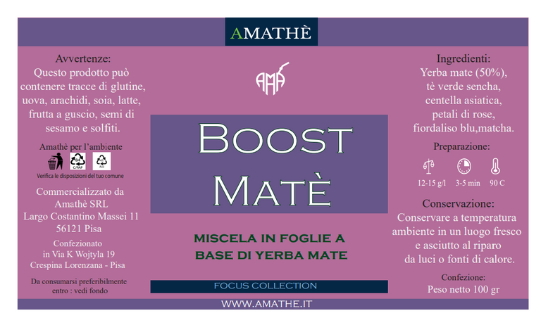 Amathè : Infusi funzionali con Yerba Mate per sport focus e benessere ...